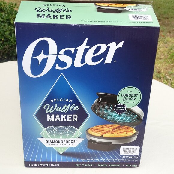 Oster | Kitchen | Oster Belgian Waffle Maker Diamond Force Nonstick ...